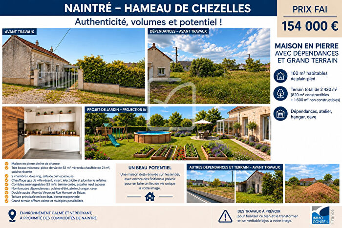Maison 5 pièces à vendre à Naintré