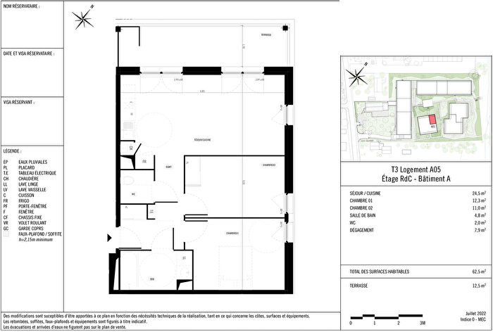 Appartement à louer - Toulouse, Soupetard - 3 pièces - 2 chambres