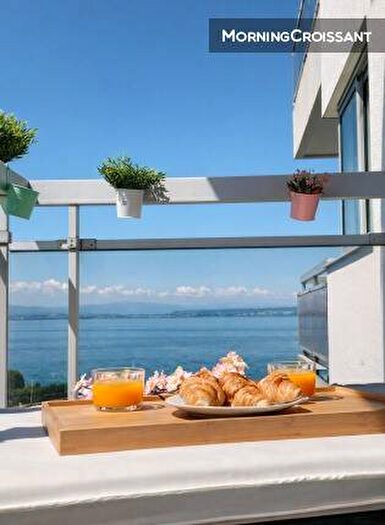 Appartement à louer - Bord du Lac, Évian-les-Bains - 2 pièces - 1 chambre