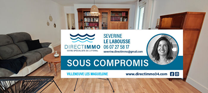 Appartement à vendre - Villeneuve-lès-Maguelone - 3 pièces - 2 chambres