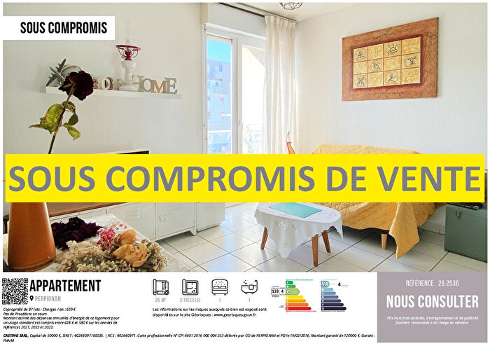 Appartement à vendre - Perpignan, Les Remparts - 2 pièces - 1 chambre