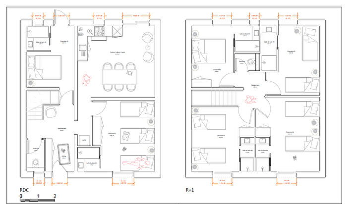 Maison à louer - Saint-Nazaire, Centre-ville, Ville-Port, Petit Maroc - 7 pièces - 6 chambres