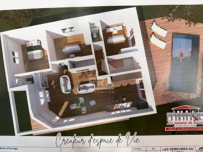 Maison à vendre - Arcachon, Les Abatilles - 4 pièces - 3 chambres