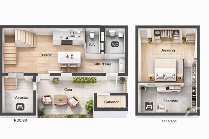 Maison à vendre - Suresnes, Plateau Ouest - 6 pièces - 5 chambres