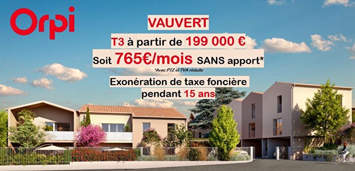 Appartement à vendre - Vauvert - 3 pièces - 2 chambres