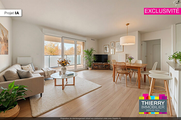 Appartement à vendre - Nantes, Eraudière, La Marrière, Rond-point de Paris - 3 pièces - 2 chambres