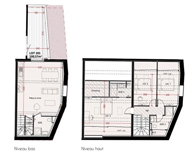 Appartement à vendre - Aix-en-Provence - 3 pièces - 2 chambres