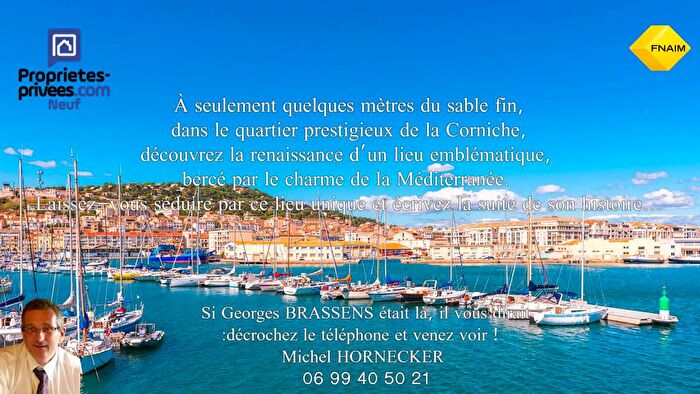 Appartement à vendre - Sète, La Corniche - 3 pièces - 2 chambres