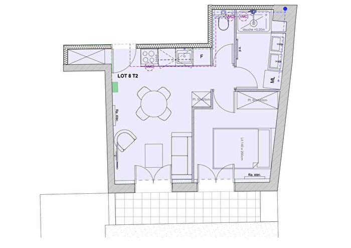 Appartement 2 pièces à vendre - Saint-Genis-Laval, Centre-ville