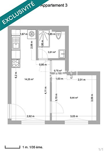 Appartement 2 pièces à vendre - Saint-Gelais