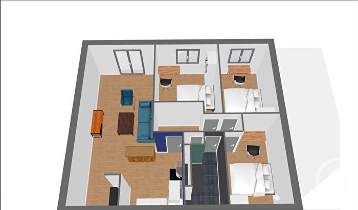 Appartement à vendre - Angoulême, LHoumeau - 4 pièces - 3 chambres