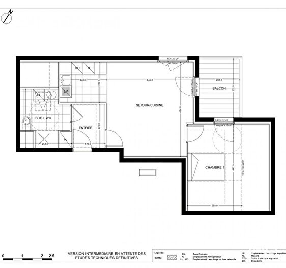 Appartement à vendre - Saint-Pierre-du-Perray - 2 pièces - 1 chambre