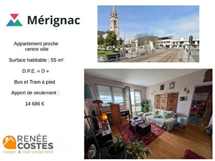Appartement à vendre - Mérignac, Centre-ville - 3 pièces - 2 chambres