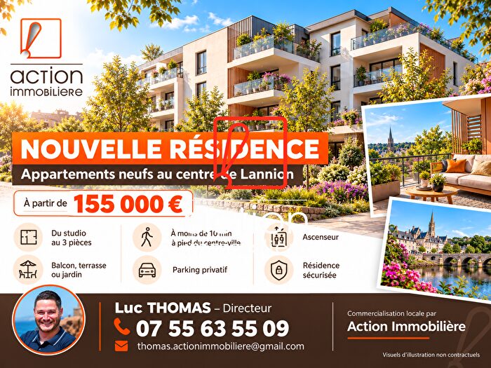 Lannion, Rive Gauche, Loguivy-lès-Lannion : Appartement 2 pièces à vendre