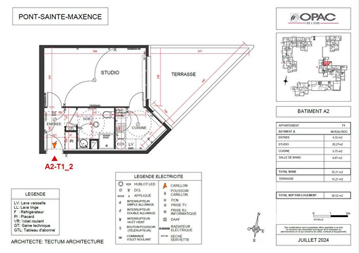 Appartement 1 pièce à louer - Pont-Sainte-Maxence, Terriers