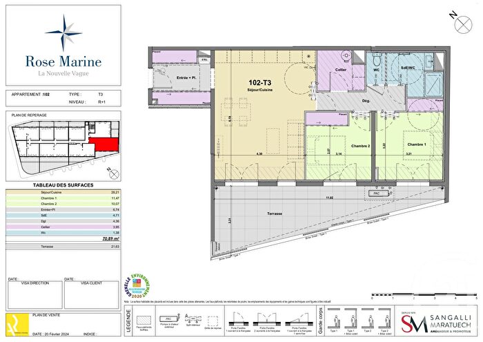 Appartement à vendre - Port-la-Nouvelle - 3 pièces - 2 chambres