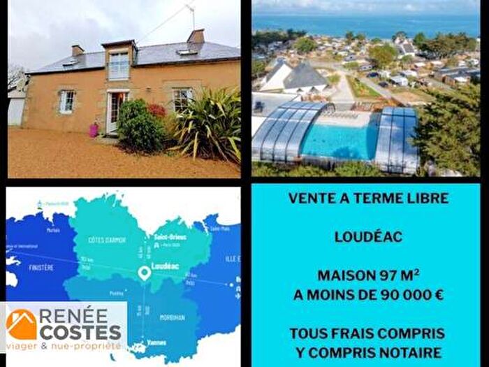 Maison à vendre - Loudéac - 4 pièces - 2 chambres