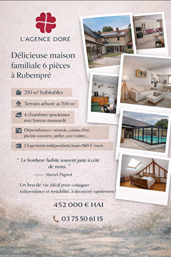 Maison à vendre - Rubempré - 6 pièces - 4 chambres