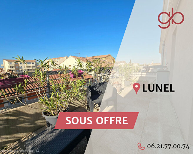 Appartement à vendre - Lunel, Centre-ville, Gare - 3 pièces - 2 chambres