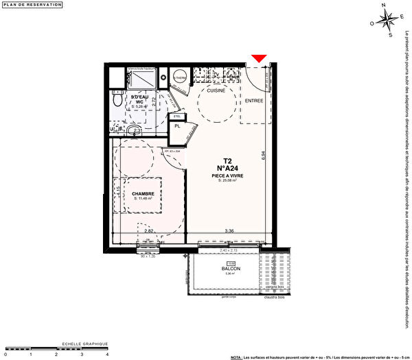 Appartement à vendre - Saint-Pol-de-Léon - 2 pièces - 1 chambre