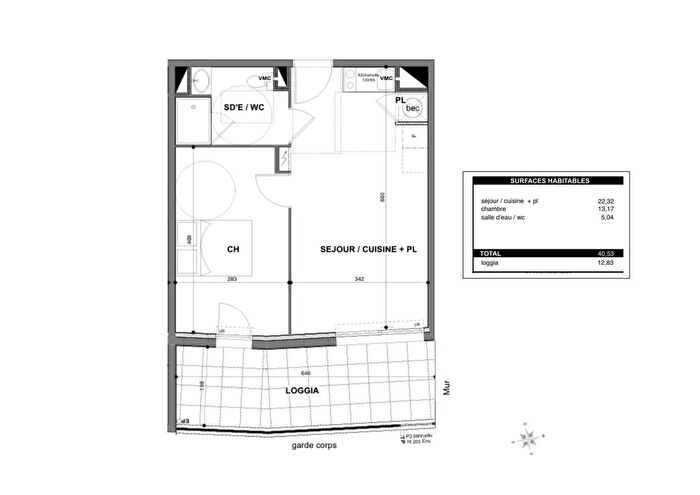 Appartement à vendre - Nîmes, Richelieu - 2 pièces - 1 chambre