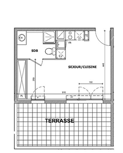 Appartement 1 pièce à louer à Marseille 15ème, La Cabucelle