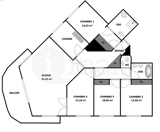 Appartement 5 pièces à vendre à Levallois-Perret, Collange
