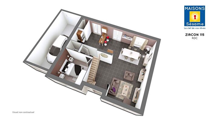 Maison à vendre - Saint-Léger-en-Yvelines - 6 pièces - 4 chambres