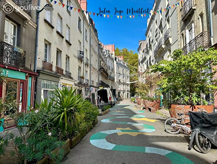 Appartement à vendre - Nantes, Centre-ville - 2 pièces - 1 chambre