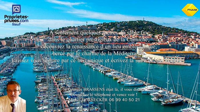 Appartement à vendre - Sète, La Corniche - 3 pièces - 2 chambres