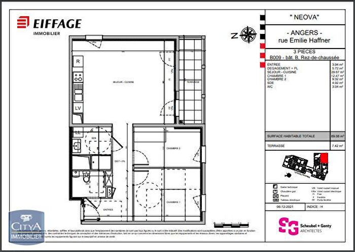 Appartement 3 pièces à louer - Angers, Deux-Croix, Banchais, Grand Pigeon