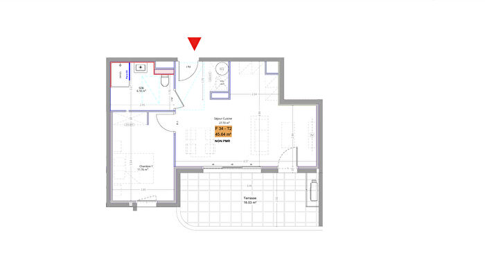 Appartement à vendre - Lucciana - 2 pièces - 1 chambre