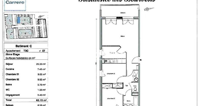 Appartement 3 pièces à louer - Beausejour-Les Graves-Les Bartins, Vichy