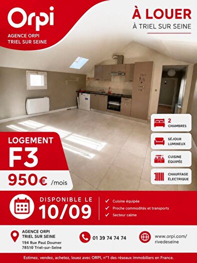 Triel-sur-Seine - Appartement 3 pièces à louer