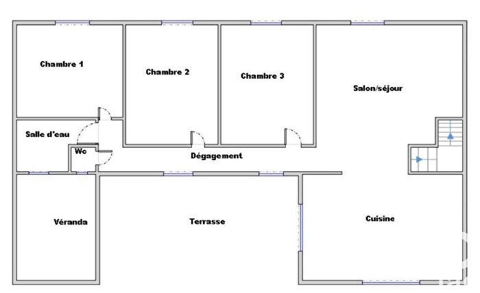 Appartement à vendre - Les Chères - 4 pièces