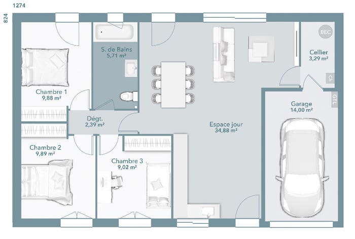Maisons à vendre et appartements à louer - 2