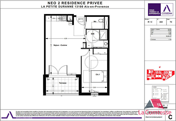 Aix-en-Provence, Les Milles : Appartement 2 pièces à louer