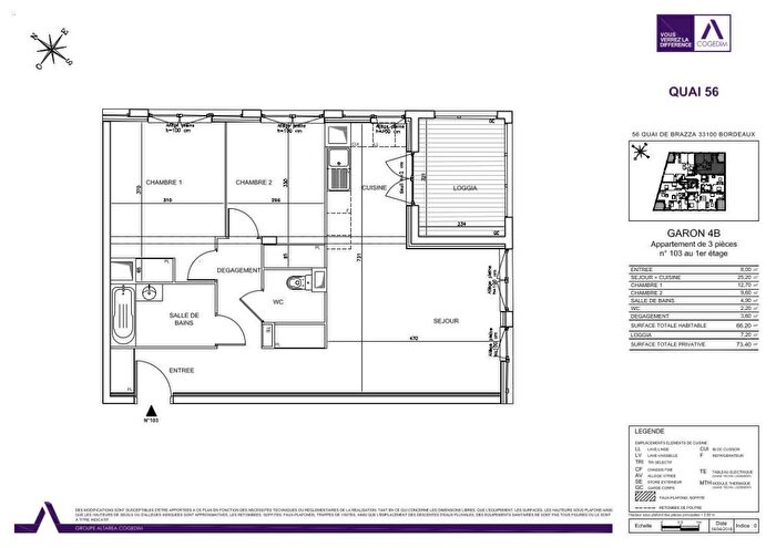 Appartement 3 pièces à louer à Bordeaux, La Bastide