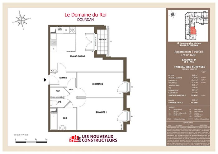 Appartement 3 pièces à louer - Dourdan