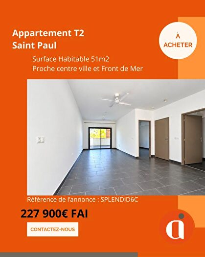 Appartement 2 pièces à vendre à Saint-Paul