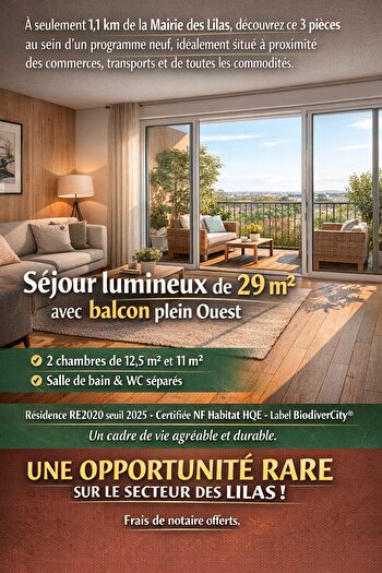 Maison à vendre - Les Lilas - 3 pièces