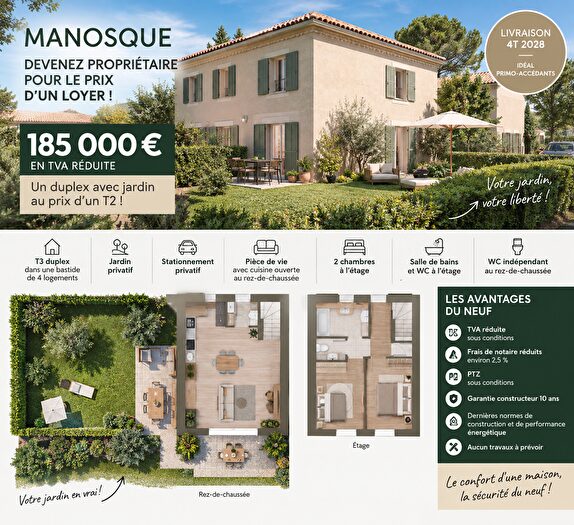 Maison 3 pièces à vendre à Manosque