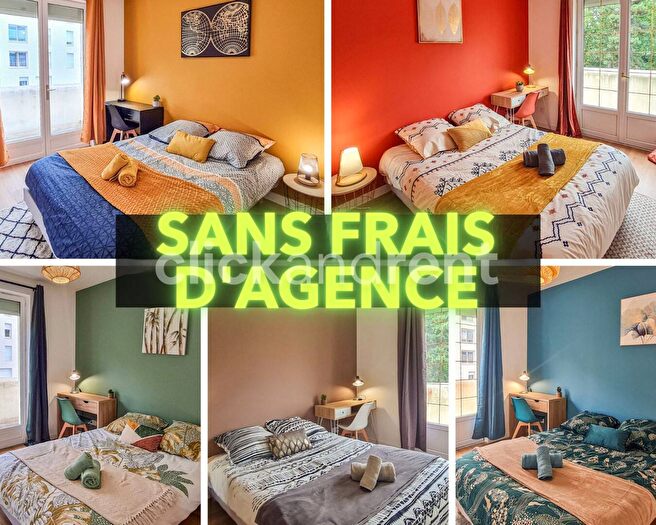 Appartement à louer - Centre Ville-Rive Gauche, Rouen - 6 pièces - 5 chambres