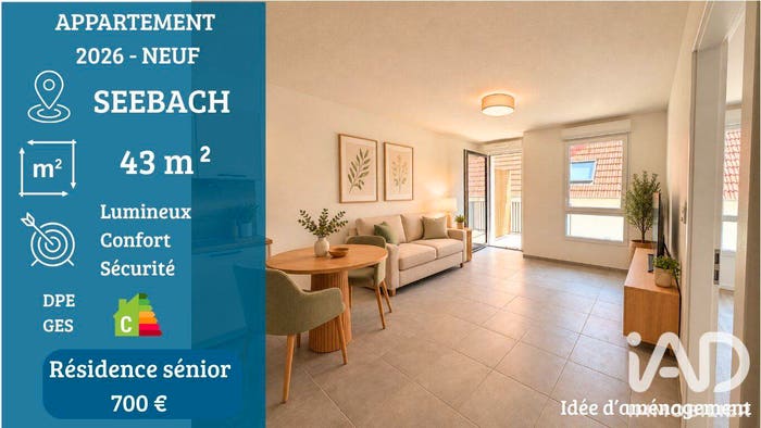 Appartement 2 pièces à louer à Seebach