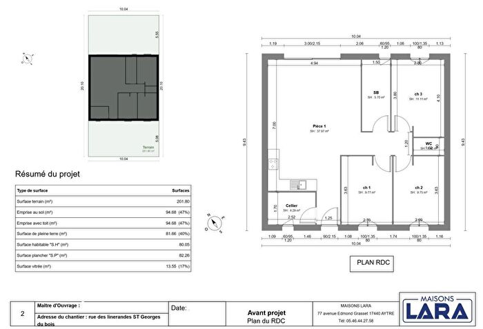 Maison à vendre - Saint-Georges-du-Bois - 4 pièces - 3 chambres