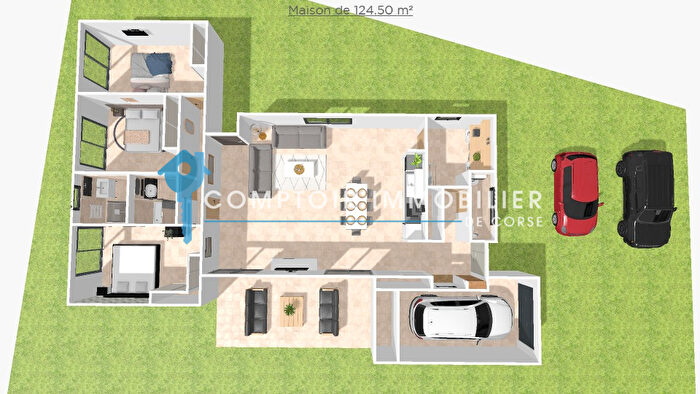 Maison à vendre - Ghisonaccia - 4 pièces - 3 chambres