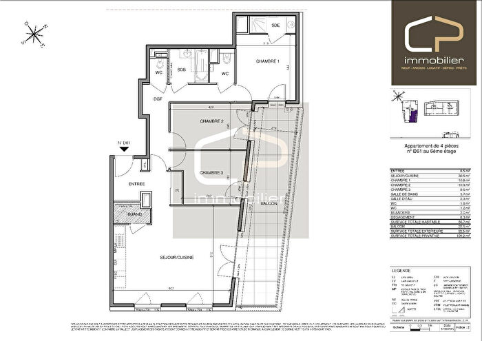 Appartement 4 pièces à vendre - Annecy, Romains