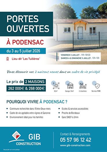 Maison 5 pièces à vendre - Podensac