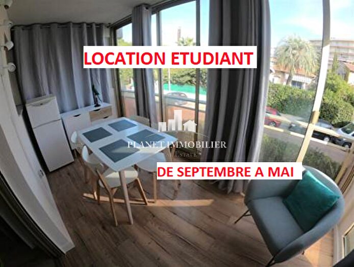 Appartement à louer - Antibes, Antibes-les-Pins, Trianon, Le Fournel, Peyregoue - 1 pièce - 1 chambre