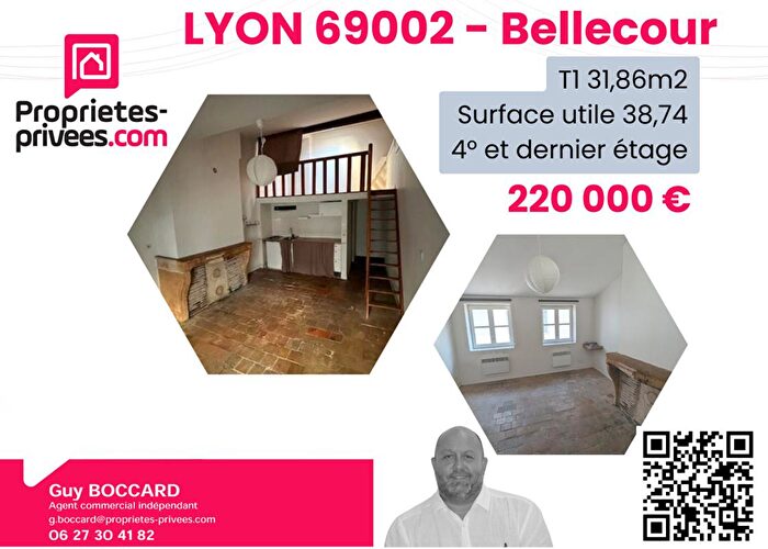 Appartement à vendre - Lyon e , Bellecour, Carnot - 1 pièce - 1 chambre
